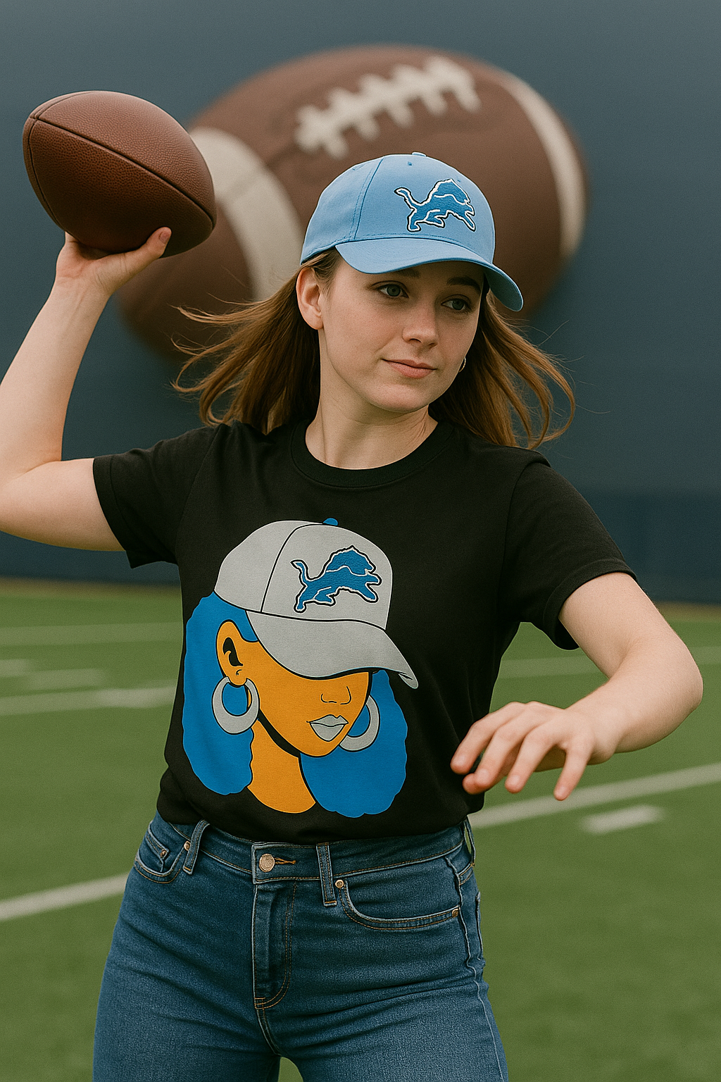 Detroit Girl Cap (T-shirt) – Lorette'Reed Collection LLC